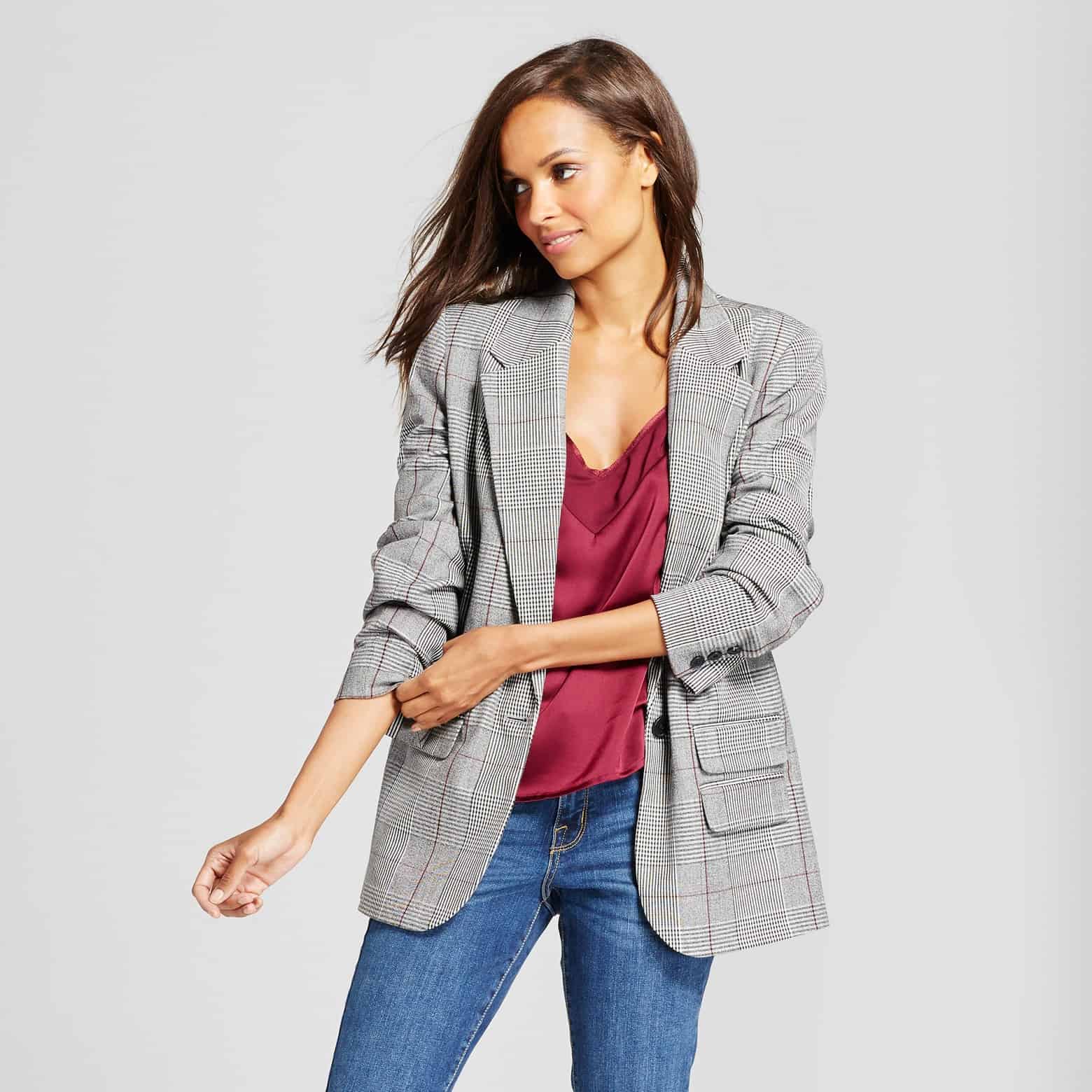 The Check Blazer — Fall's Favorite Multitasker by Budget Fashionista
