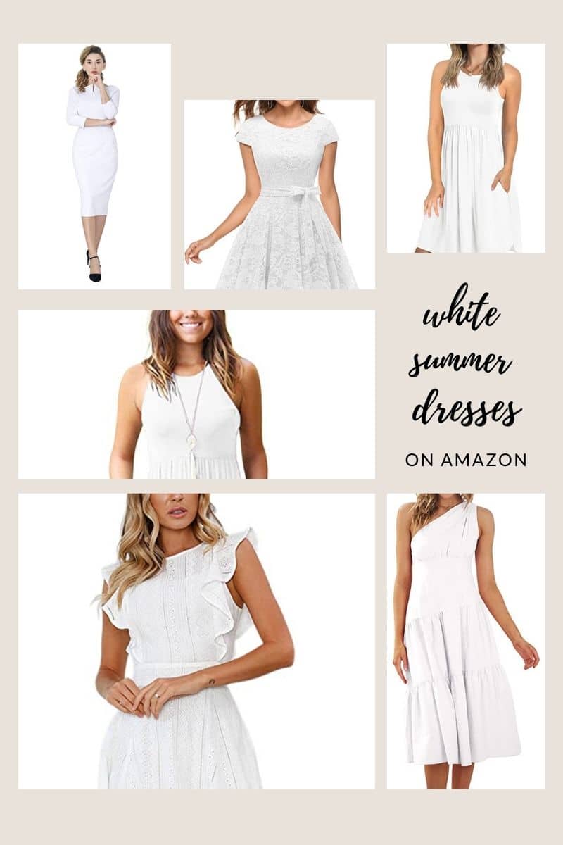 White Summer Dresses: 6 Budget-Friendly Picks from Amazon • budget ...